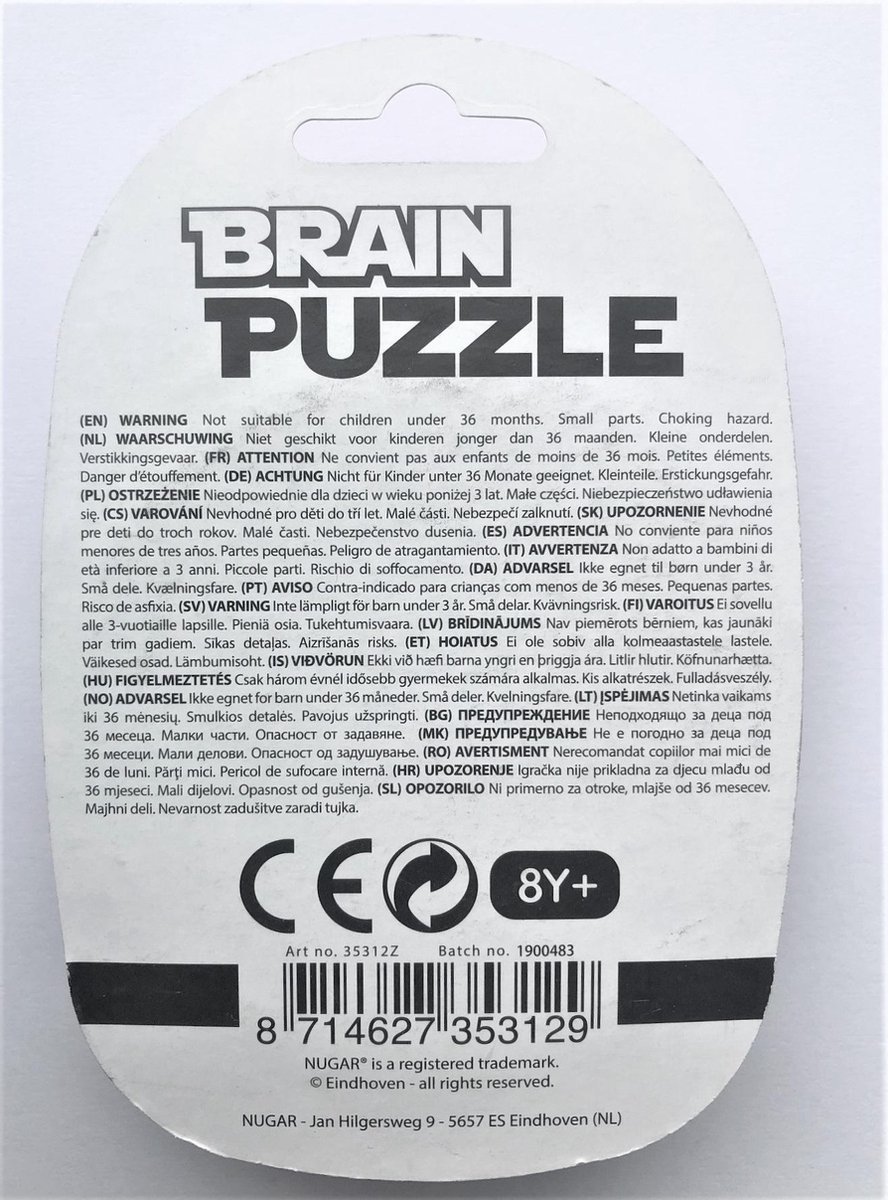 Breinbreker - Brain Puzzle - Hersenkraker - Brainbreaker - Puzzel ...
