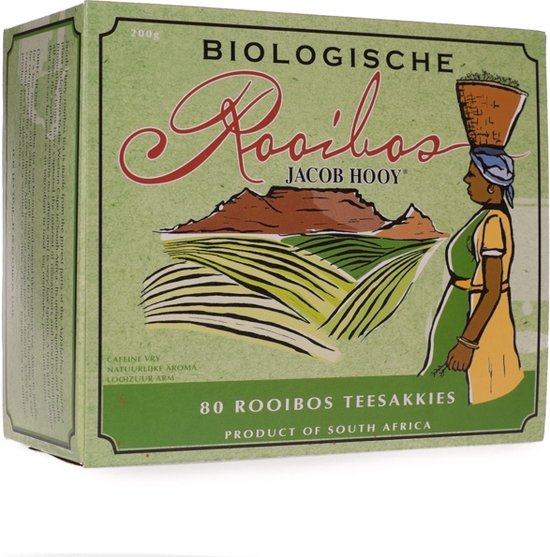 Jacob Hooy Biologische Rooibos Zakjes 80ST | bol.com