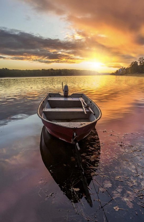 Boot op Water - 40x60cm - VIERKANT – HQ Diamond Painting volledig ...