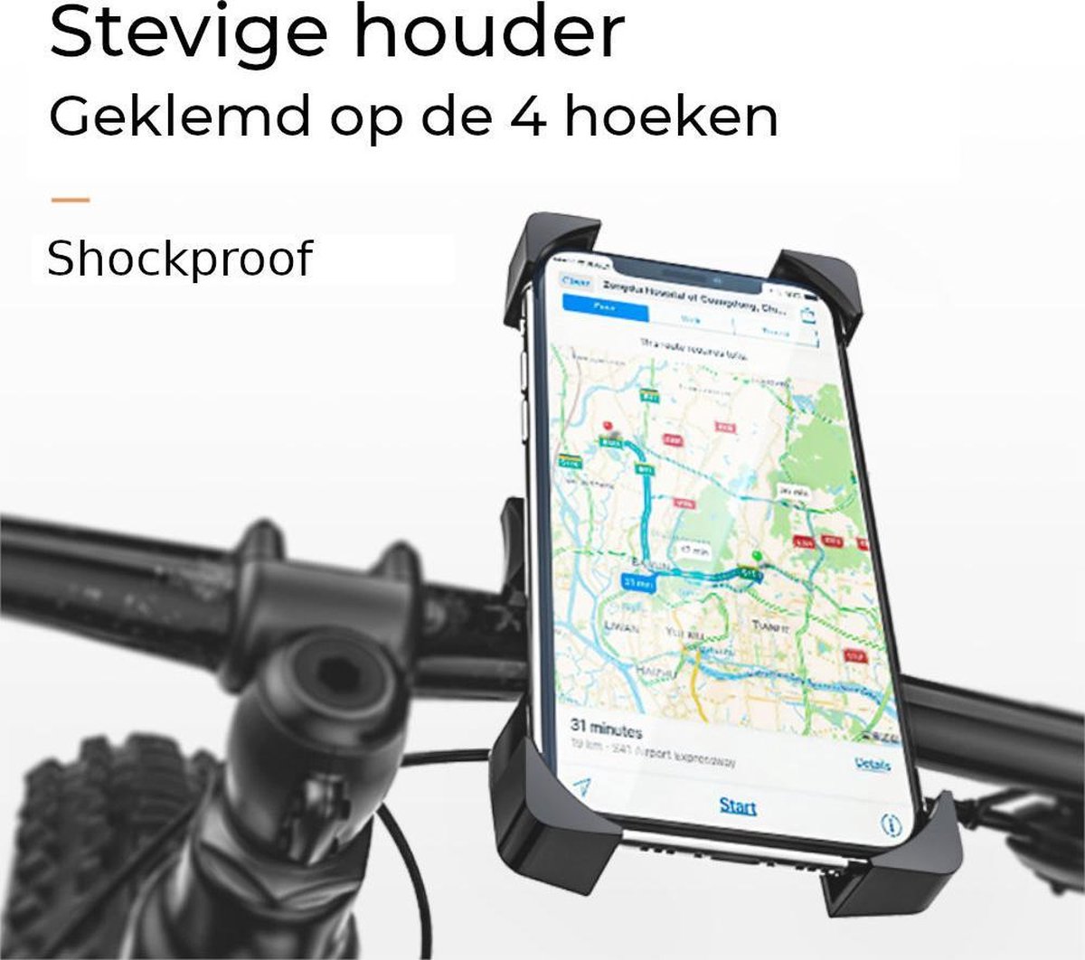 Joyroom universele telefoonhouder voor op de fiets of scooter ...