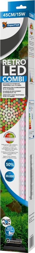 SuperFish Led Verlichting - Daglicht- en kleurencombinatie - 45 cm ...