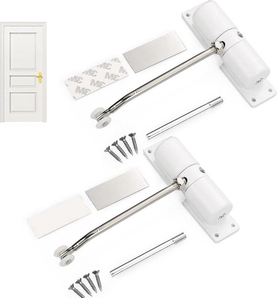 Automatische deursluiter - binnendeuren zonder boren - tot 40 kg ...