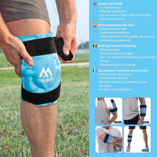 Flexibel Knie-Ijspak - Herbruikbaar icepack voor gezwollen knieën en ...