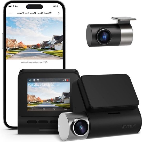 Dual Dashcam - Dashcam Voor Auto 2.7K 1944P Ultra-FHD - Voor en Achter ...