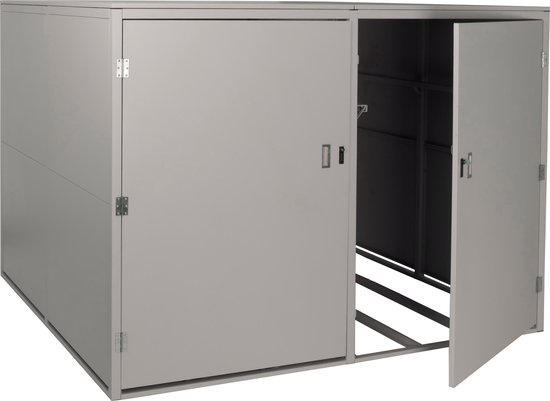 4-Fietsenstalling MCW L56C – Afsluitbare Metalen Fietsberging met ...