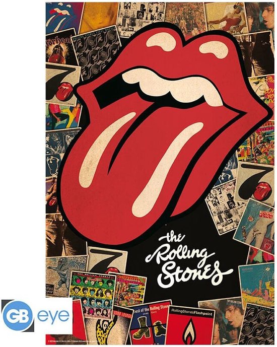 Rolling Stones, The Collage Poster meerkleurig - Papier - Band merch ...