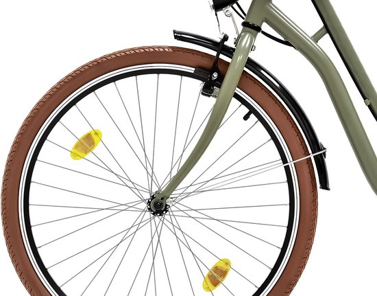 Villette Vintage retro elektrische fiets groen | bol