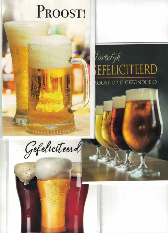 Wenskaart - Proost - gefeliciteerd - op je verjaardag - felicitatie man ...