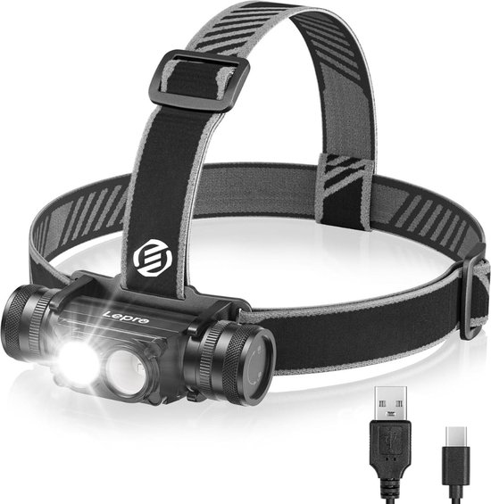 Equivera Hoofdlamp LED Oplaadbaar - Hoofdlampje - Hoofdzaklamp - Koplamp - Outdoor &... | bol