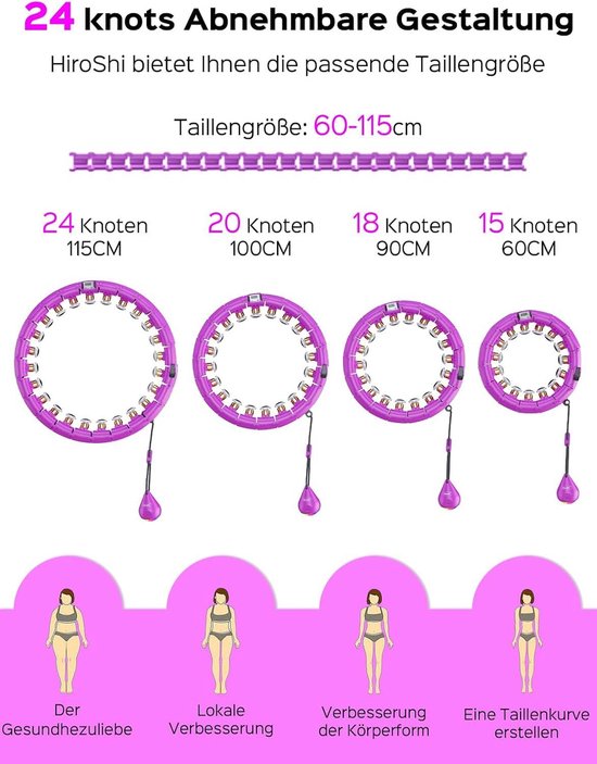Volwassenen - Hoelahoep voor sexy taille - Smart Hoelahoep ...