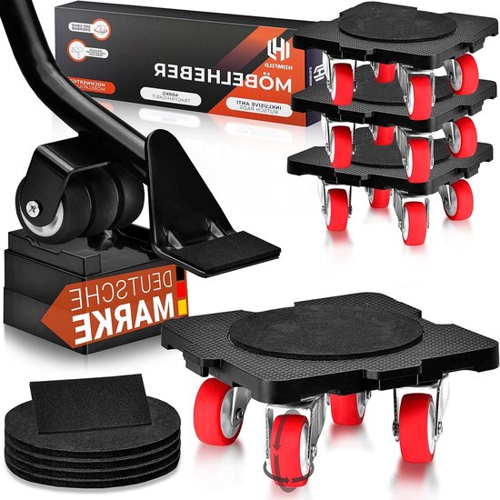 Meubelkrik set - transporthulp met meubelroller lastheffer ...