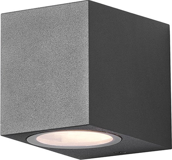 D'Lite LED Wandlamp Vrebos Aluminium Zwart | Geschikt Voor 1x GU10 | bol