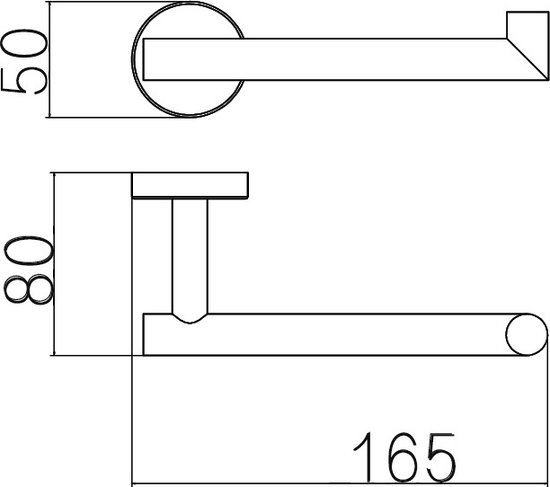 WC rolhouder zwart Monteren met schroeven | bol