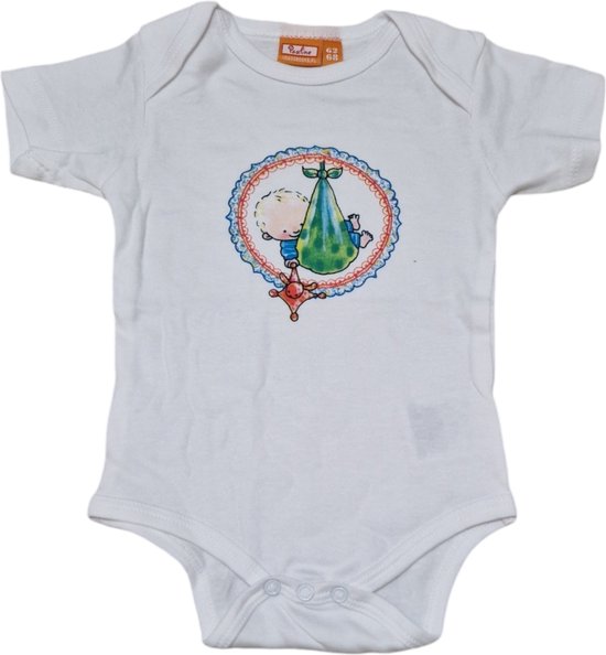 Een lief rompertje - rompertje - blauw - maat 62/68 | bol