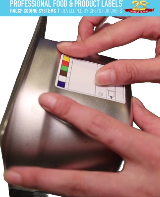 Week/Day fifo 1000 HACCP labels + Plastic houder (verkoopprijs ...