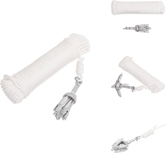 vidaXL Anker - Ankers - Boot Anker - Bootanker - Anker met touw ...