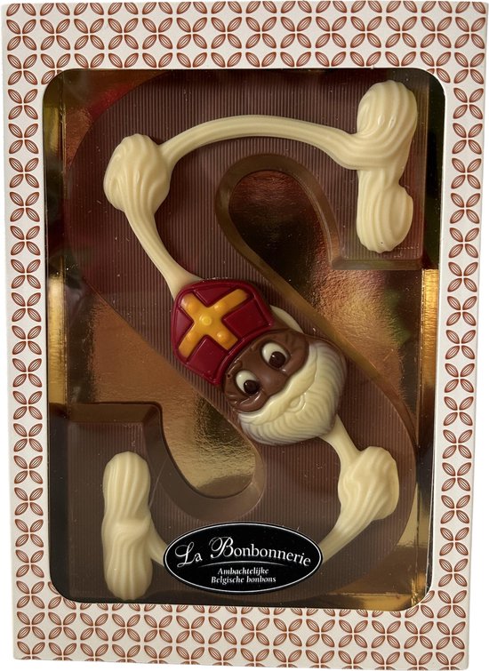 La Bonbonnerie - GROOT Letter "S" Melkchocolade - Ambachtelijke Luxe ...
