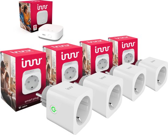Innr Smart Plug starter set - Zigbee slimme stekker met bridge - 4 ...