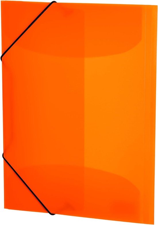 Verzamelmap A4 doorschijnend neon oranje - kinderhoekspanner-map ...