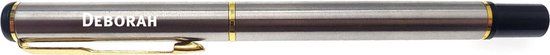 Pen Met Gravering - Luxe Balpen - Met Naam - Deborah- Zilver | bol