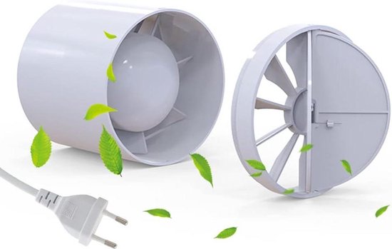 Badkamer Ventilator Buisventilator 100 mm afvoerventilator met ...