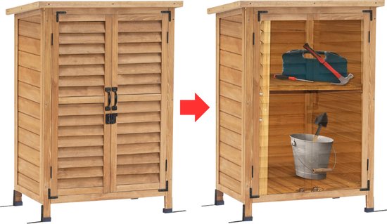 Tuinkast Hout - Tuinkist - Tuinkasten voor Buiten - Tuinberging ...