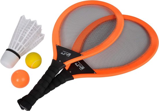 Badminton set Grote, Complete Badminton Set met Net en Shuttlcock | bol
