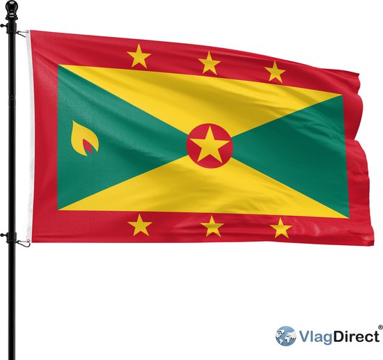 VlagDirect - Grenadiaanse vlag - Grenada vlag - 90 x 150 cm | bol