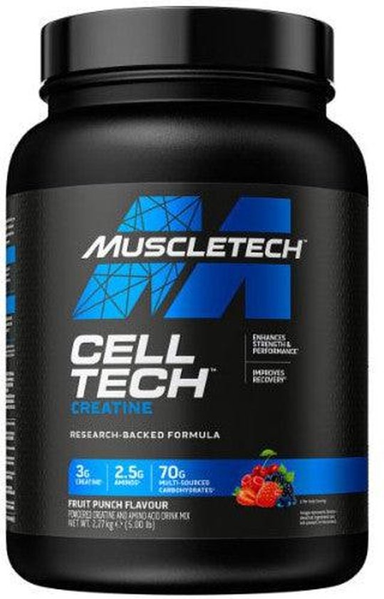 Creatine - CellTech Creatine - 2270g - MuscleTech - 2720g Fruit Punch | bol