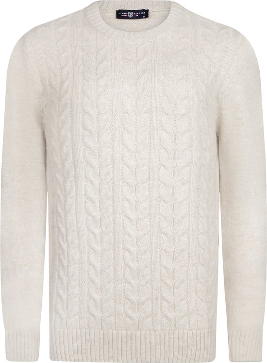 Jimmy Sanders Trui - Sweater - Ronde Hals Heren Ecru - 2Xl | bol