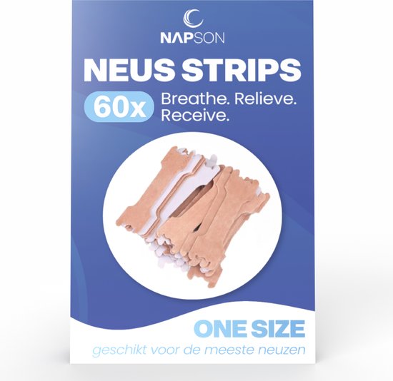 Napson® Neusstrips 60x - Anti Snurk Pleisters - Betere ademhaling ...