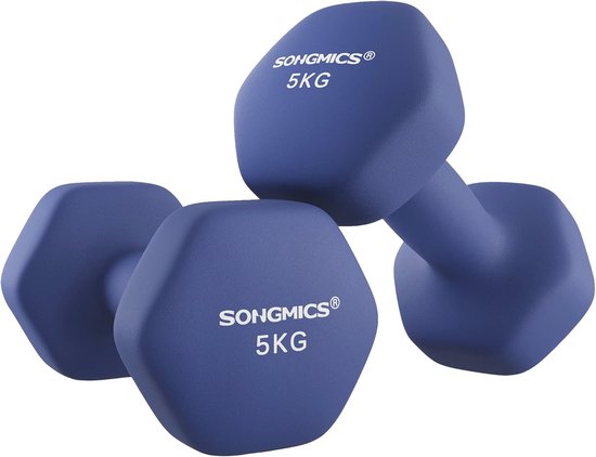 Korte Halters Set van 2 met Neopreen Coating voor Krachttraining en ...