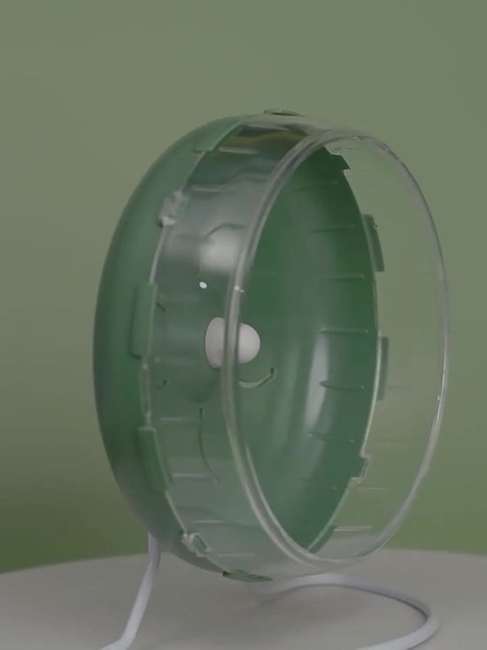Ainy - Silent spinner hamsterwiel XL Groen ø 21cm - geluidloos en groot looprad,... | bol