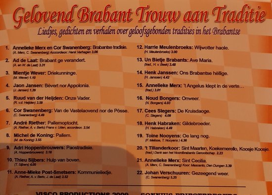 Gelovend Brabant Trouw aan Traditie - Cd Album - Ad de Laat, Cor ...