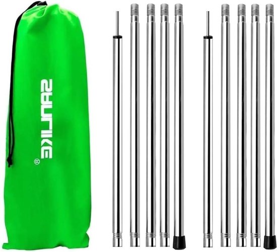 Familie Tent Stakes 10st Hengels-Pack RVS - Opvouwbare 80" Polen - 1 ...