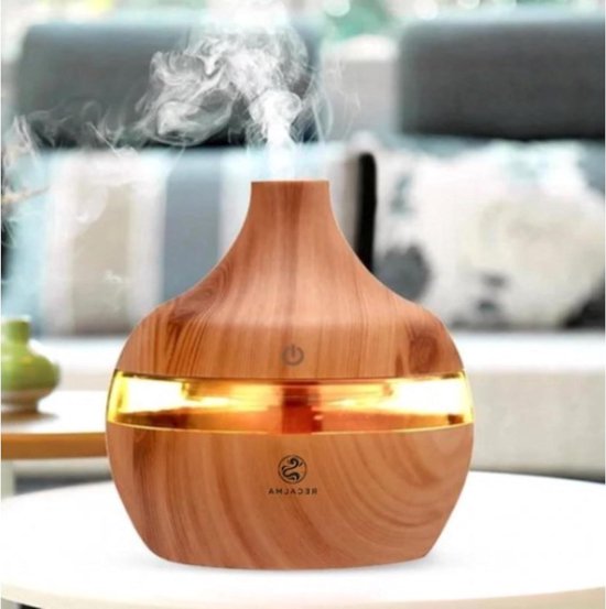 Aroma Diffuser 300 ml - Etherische Olie Verstuiver - Luchtbevochtiger met Sfeervolle... | bol