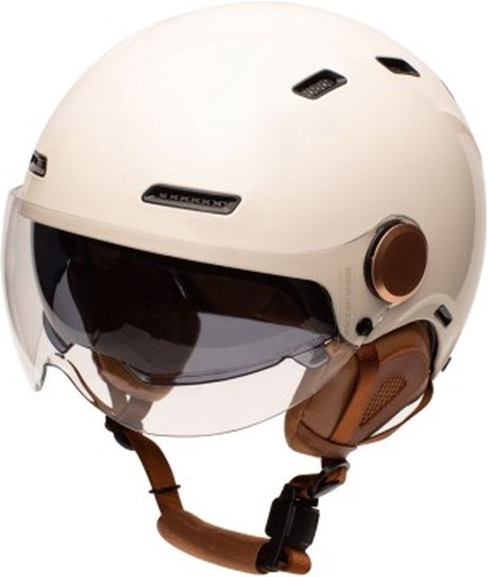 SR fietshelm met ingebouwd zonnevizier - Fietshelm met kort helder ...