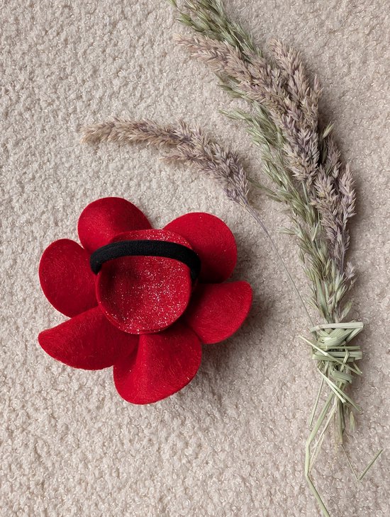 Rode strik grote bloem van 10 cm | bol