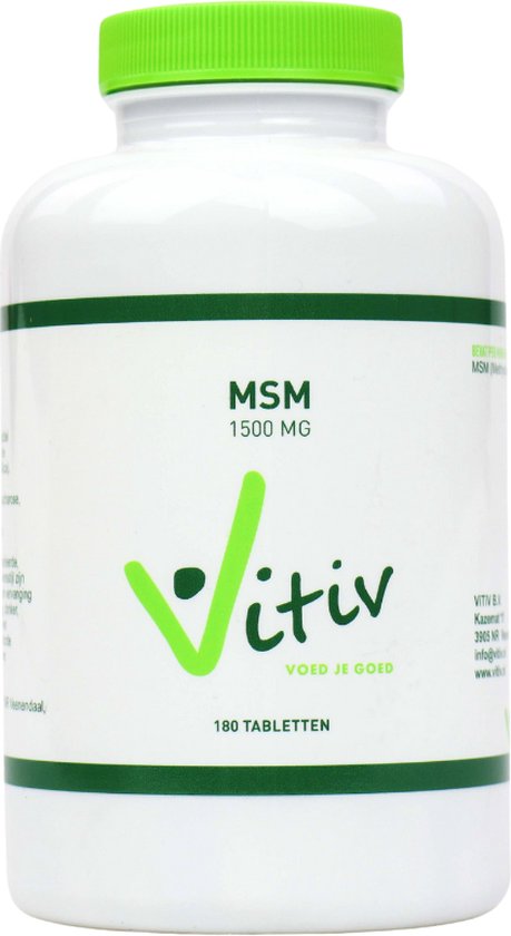 Vitiv Msm 1500 Mg - 180 Tablets | bol