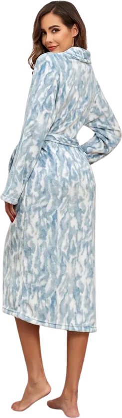 Nivard Badjas Dames - Fleece - Katoen - Badstof - Sauna - Hamam - Wafel ...