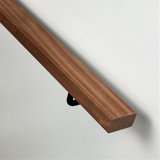 Trapleuning Mahonie Hout (onbehandeld) – Rechthoekig (38 x 67 mm ...
