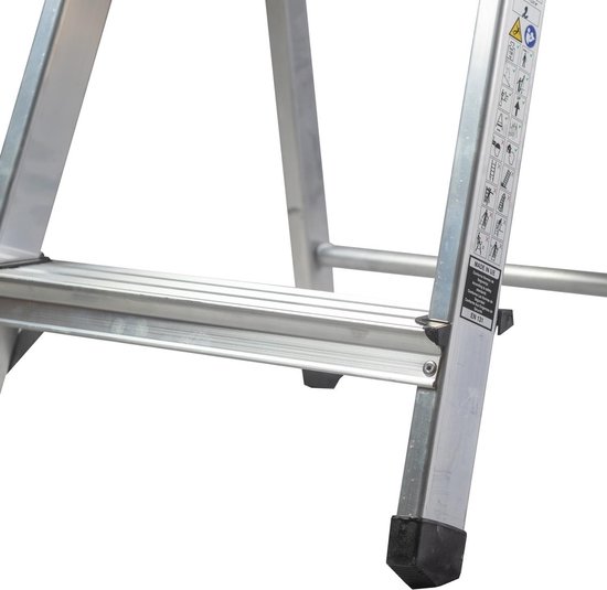Inklapbare huishoudelijke ladder - belastbaar tot 150 kg - breedte ...