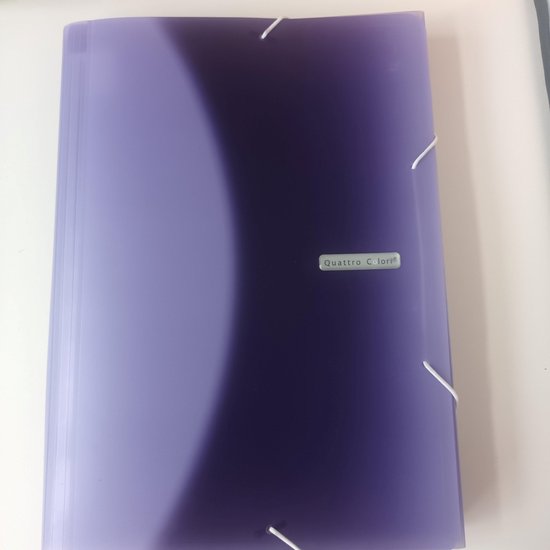 Lannoo Graphics - documentenfile Quattro Colori - A4 - violet | bol