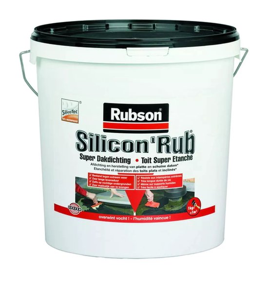 Rubson Dakreparatie set 1kg silicon’Rub - band - handschoenen | bol