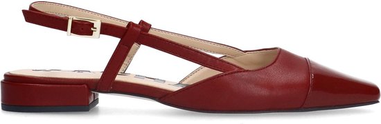 Sacha - Dames - Rode leren slingbacks - Maat 36 | bol