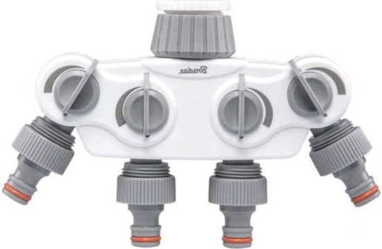 4-weg ventiel met 1" reductie en 3/4" waterverdeler - BR-034K | bol