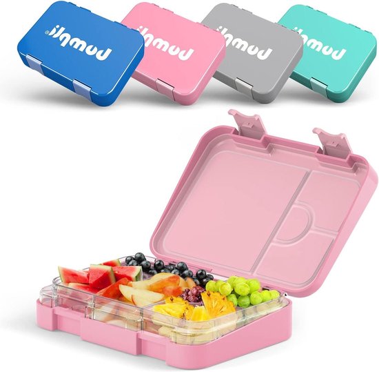 Children's lunch box with compartments - child-friendly locking - snap ...