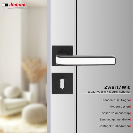 Domino krukgarnituur BB -gladde sleutel | met vierkante rozetten | set ...