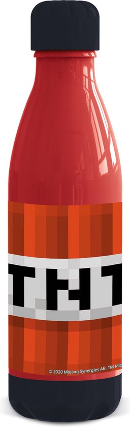 Minecraft - TNT Waterfles (PP) - 660ml | bol