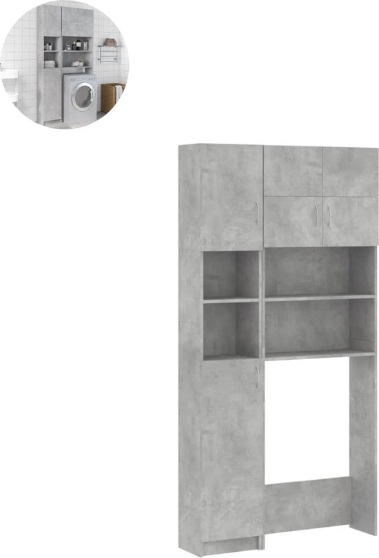 Wasmachine ombouw - Kast - Opbouwmeubel - Verhoger - Wasmachine meubel ...